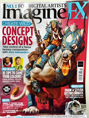 Create Wild Concept Designs 2024 ImagineFX Magazine #243 | eBay