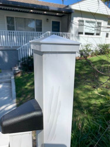 Quality 150 x 150 Dark Grey Aluminum Post Caps Fencing Alloy Cover ...