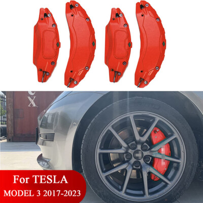 4pcs/set Brakes Caliper Covers for Tesla Model 3 2017-2023 2024 2025 ...