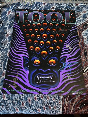 TOOL Poster Band Signed Brisbane Centre AUS 28 Feb 2020 Alex Grey /500 ...