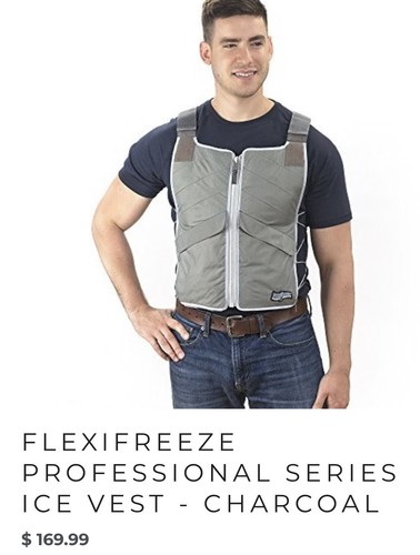NEW SEALED Maranda FlexiFreeze Ice Vest Pro Series Charcoal XS-6XL MSRP $169.95 788451201930| eBay