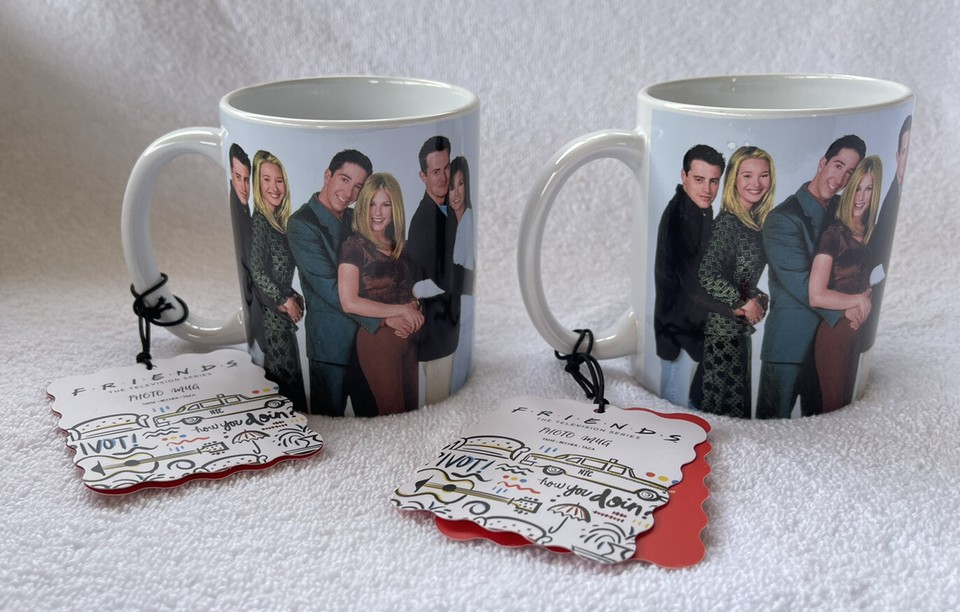 Friends TV Show Mugs Ceramic Coffee Tea Cups Pair with Cast Photo ...