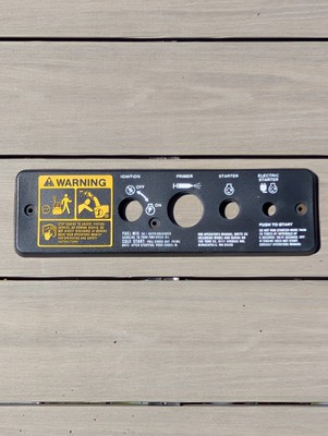 Toro Lawn-Boy Control Nameplate Dash Panel Cover 61-4410 104-2772 | eBay