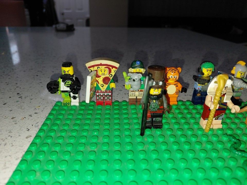 Small Lego cmf minifigure bundle complete with stands and some ...