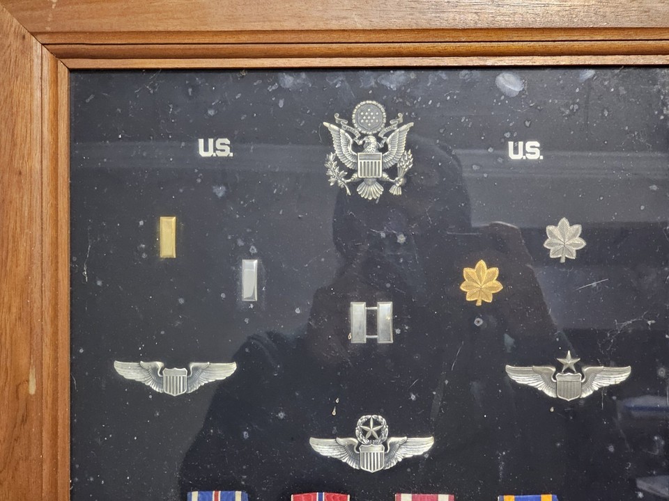 U.S. Air Force Lt Colonel Medal Shadow Box | Pilot Wings, Service ...