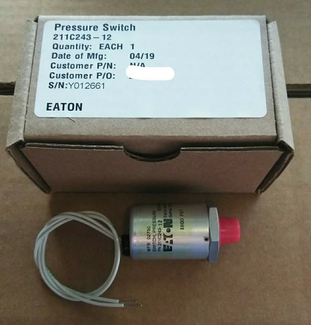 Piper Pressure Switch 211c243-12 or 587-847 for sale online | eBay