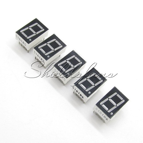 10PCS Red 7 Segment 0.5" LED Display Digital Tube Common Anode 1 Bit | eBay