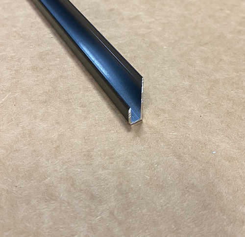 J Channel Trim Aluminum Black Capping 48" Long 7/8" Tall 1/8" Inside | eBay