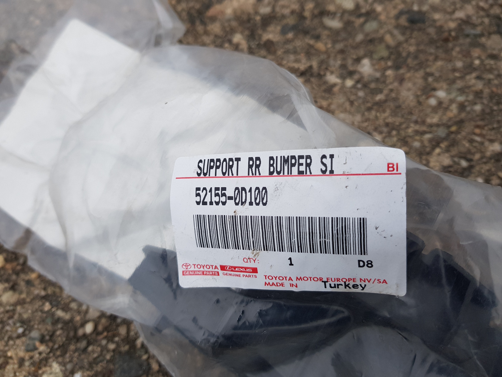 Original Toyota Yaris 2015 Stoßstange Halter Hinten Rechts 52155-0D100 ...