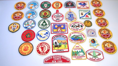 34 Vintage BSA Patch Lot 40s to 70s OA & Misc. Patches | eBay