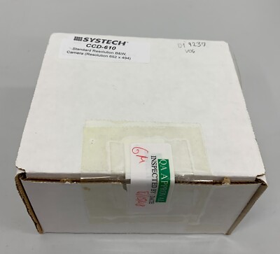 Systech International CCD-610 Standard Resolution 652x494 B&W Camera | eBay