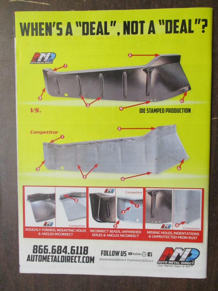 MUSCLE CAR REVIEW MAGAZINE AUGUST 2019 1968 AMX 1962 DODGE DART 440 ...