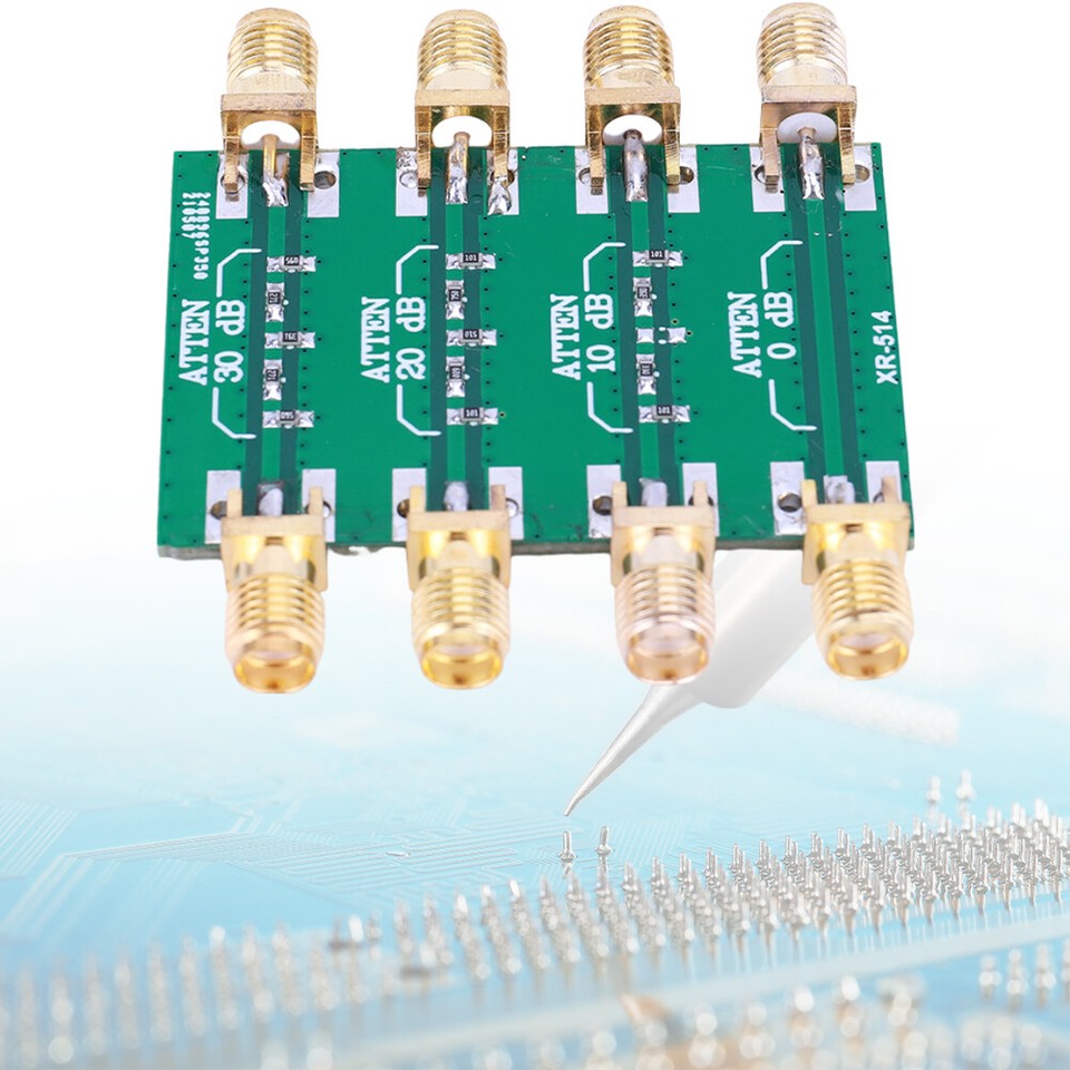SMA Double Female Head RF Fixed Attenuator DC-4.0GHz 0dB 10dB 20dB 30dB ...