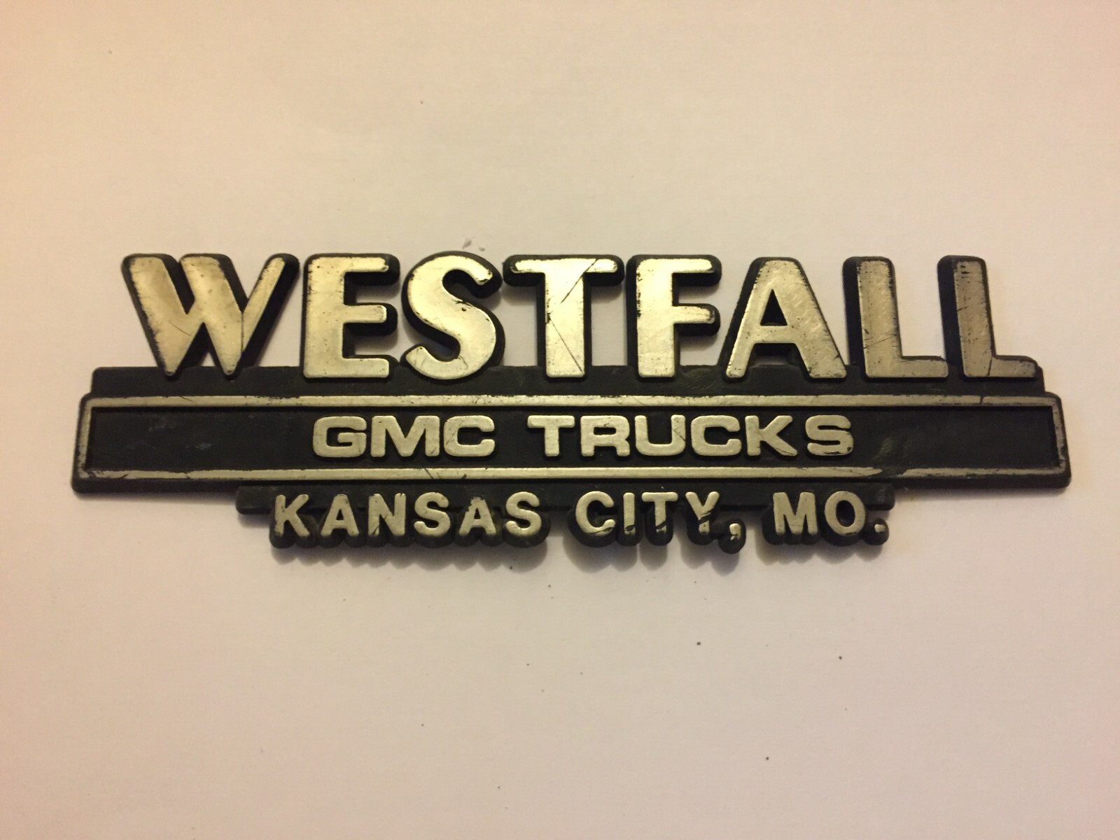 Plastic Westfall GMC Kansas City, MO Car Dealership Emblem Badge ...