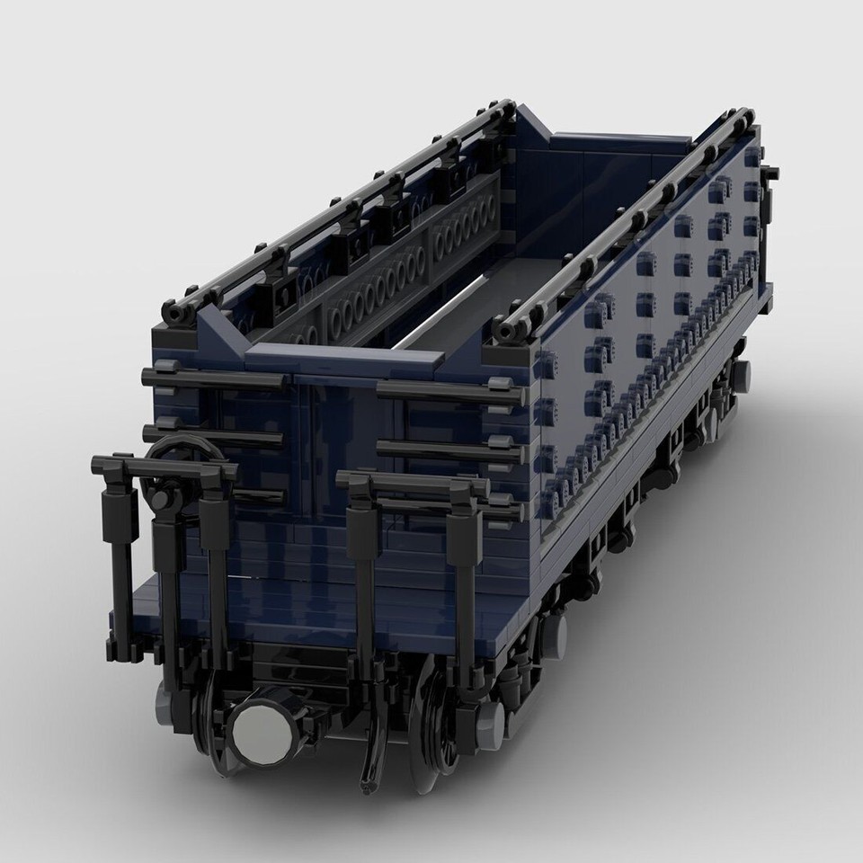 Side Dump Train Model 417 Bricks MOC Build Set for Railway Enthusiasts ...