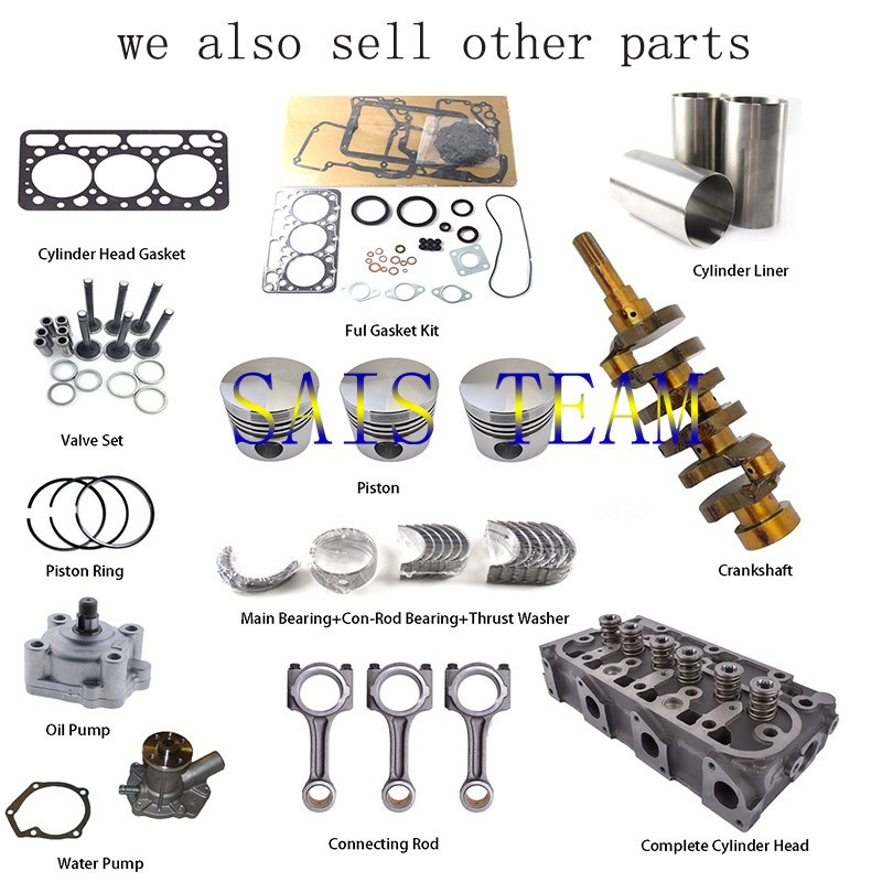 3TNE68 Main Bearing & Con Rod Bearing Set Fits for Yanmar 3TNE68 Engine ...