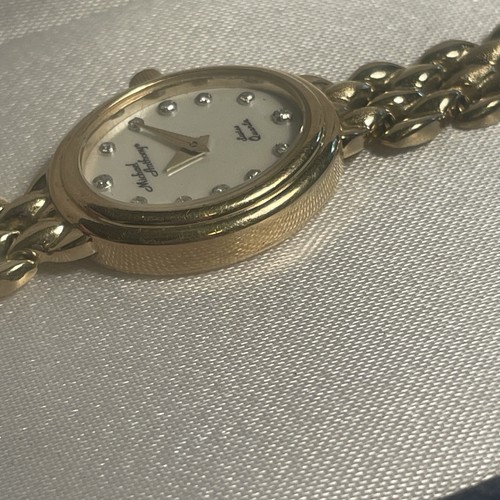 Michael Anthony Swiss Quartz 14K Watch Ladies Womens MA 14K Great ...