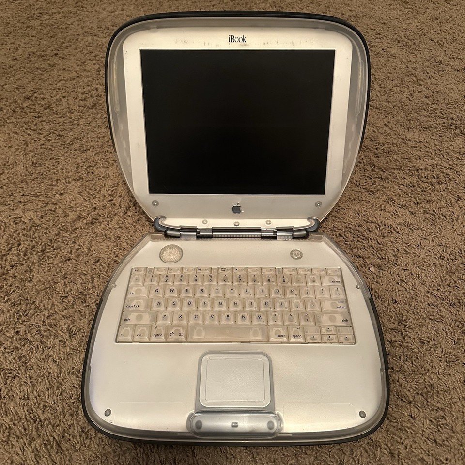 Apple iBook G3 Graphite - 366mhz - 128mb Ram - 6gb HDD - CD ROM ...