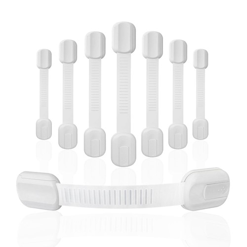 Baby Proofing Straps Locks, 8 pack Child Safety Locks for Cabinet ...