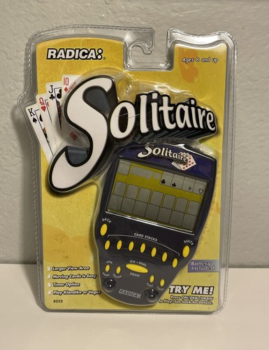 1999 Radica Solitaire 8025 Big Screen Electronic Handheld Game Radica ...