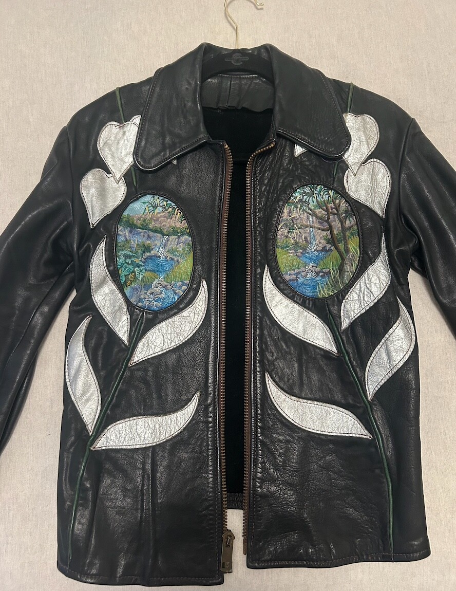 VINTAGE EAST WEST MUSICAL INSTRUMENTS LEATHER JACKET,… - Gem