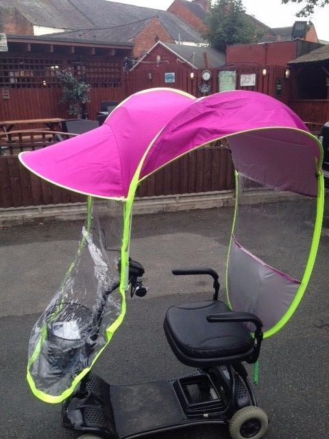 Universal Scooter Mobility Sun Shade & Rain Cover Waterproof fitting ...
