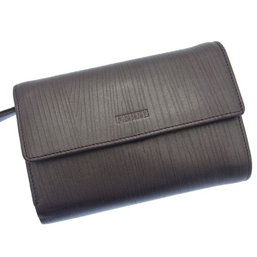 Gianfranco Ferre Wallet Purse Trifold Logo Brown Woman Authentic Used ...