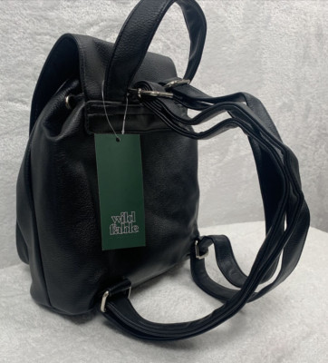 Wild Fable Mini Backpack Purse Front Pocket Snap Flap Closure Black ...