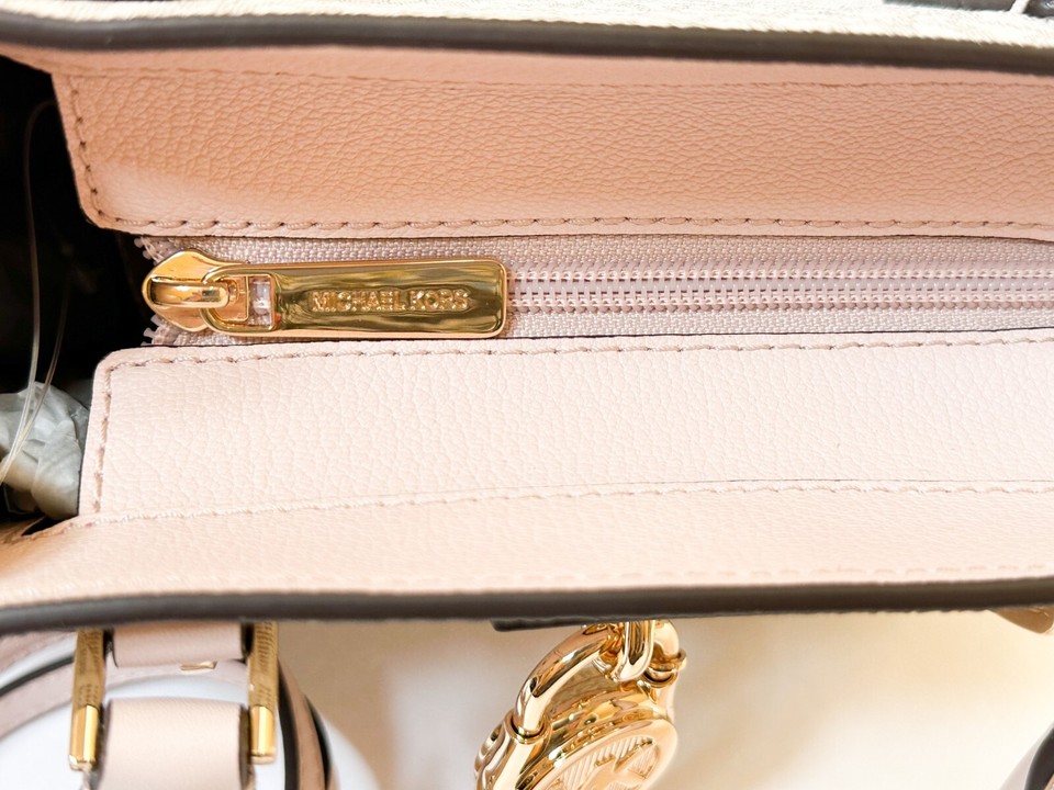 MICHAEL KORS HAMILTON SMALL SATCHEL SHOULDER CROSSBODY BAG MK POWDER ...