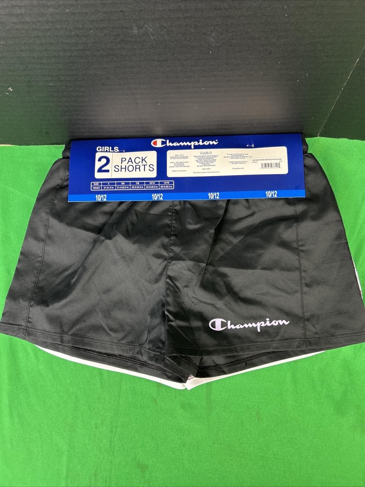 Champion+Active+Shorts+Girls+Size+10%2F12+Purple%2FBlack+2+Pack for ...