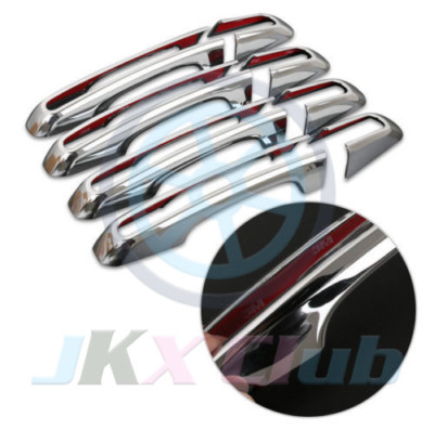 Silver Chrome Door Handle Frame Trim fit for Range Rover Evoque 2012-18 ...