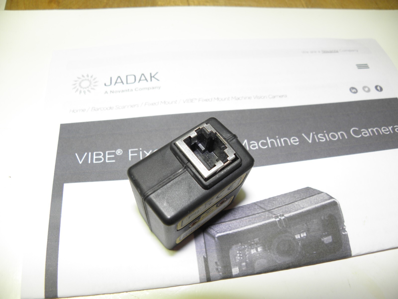 JADAC "VIBE" machine vision/scanner fixed mount Camera 479292 | eBay
