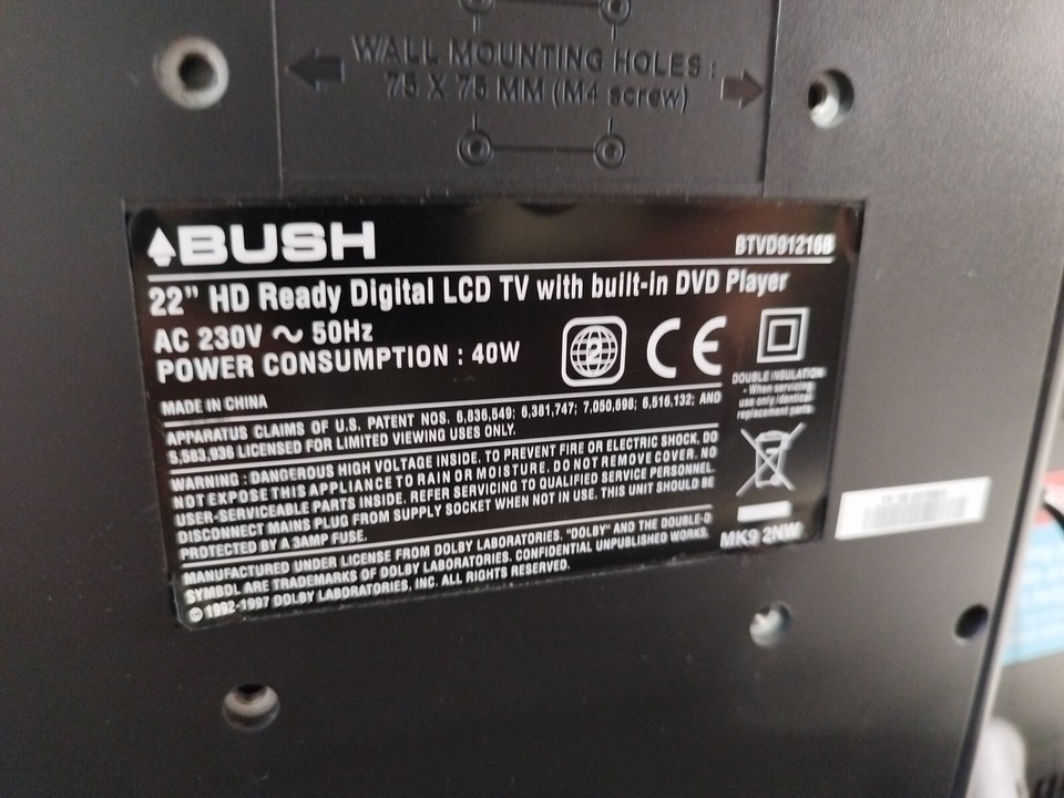 Bush 22" TV/DVD Combo HD Ready LCD with Freeview | eBay UK