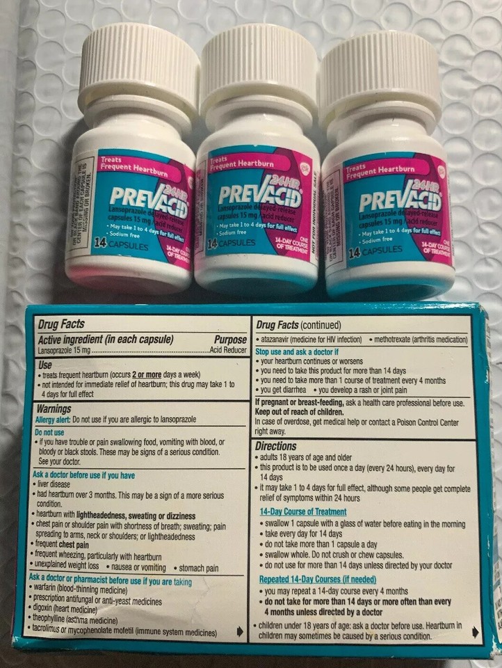 (2) -Prevacid 24 Hr Capsules 42 Capsules 02/2026 300676286426| eBay