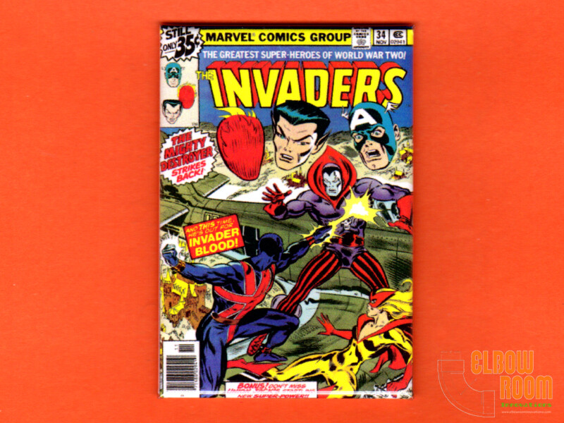 Invaders 34 2x3" fridge/locker magnet cover art Marvel | eBay