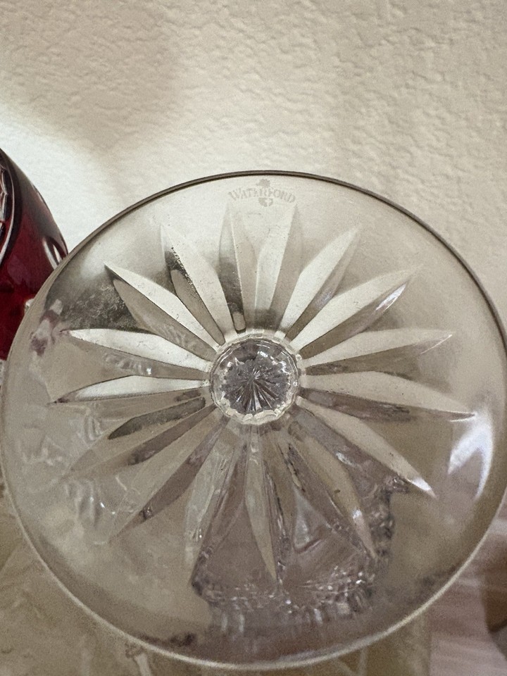 (2) Waterford Clarendon Ruby Hock Wine Hocks | eBay