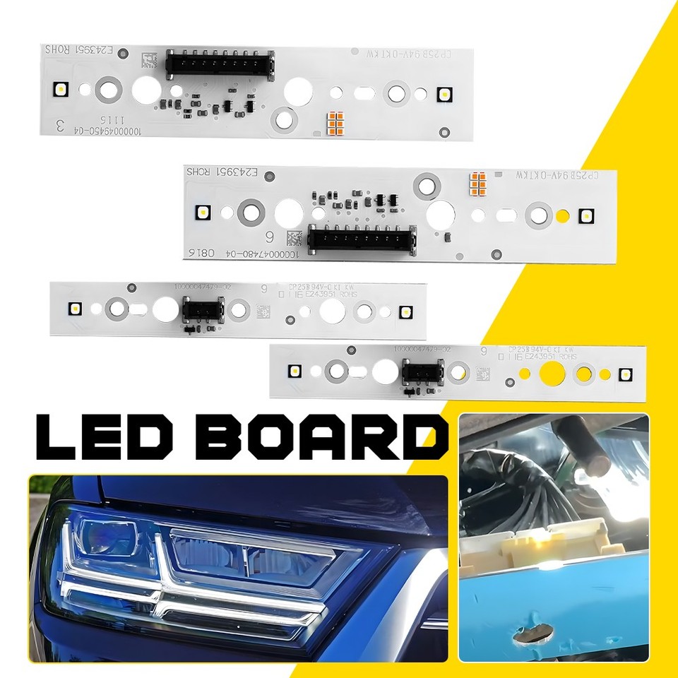 4X LED Headight Turn Signal Boards White Front LH RH Fits Audi Q7 2017 ...