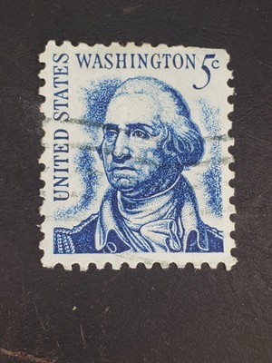 George Washington 5-Cent Stamp "Blue" "As shown" | eBay