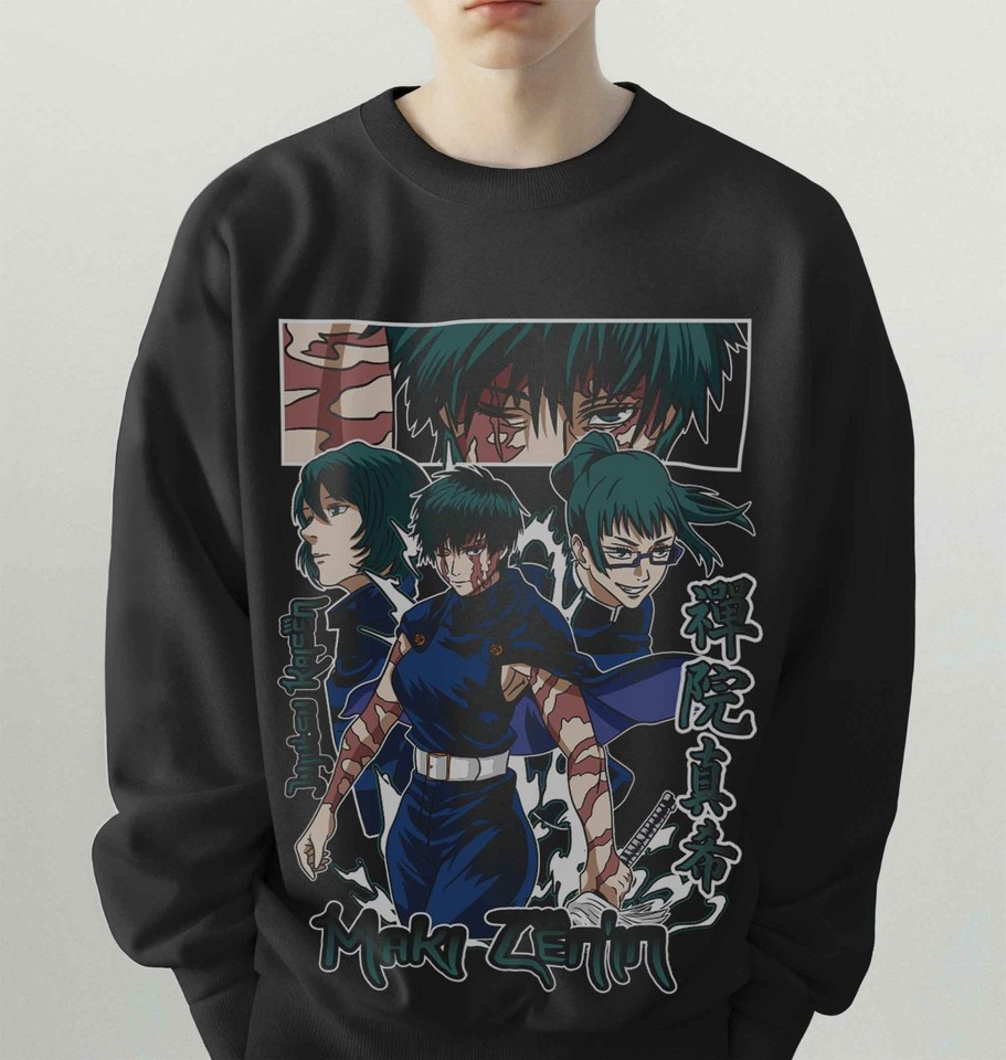 Jujutsu Kaisen Sweatshirt Maki Zenin Sweater JJK Anime Pullover Gojo ...