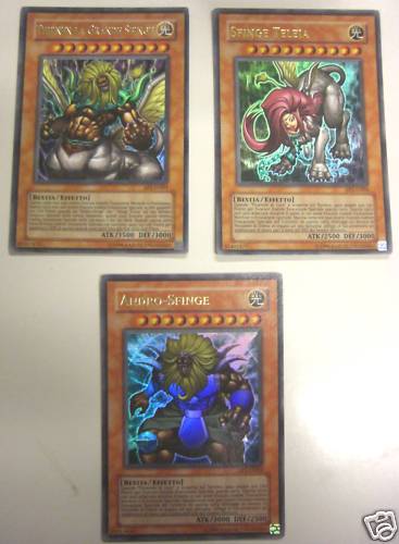 Yu Gi Oh Andro Sfinge + Theinen Sfinge + Teleia Sfinge | eBay