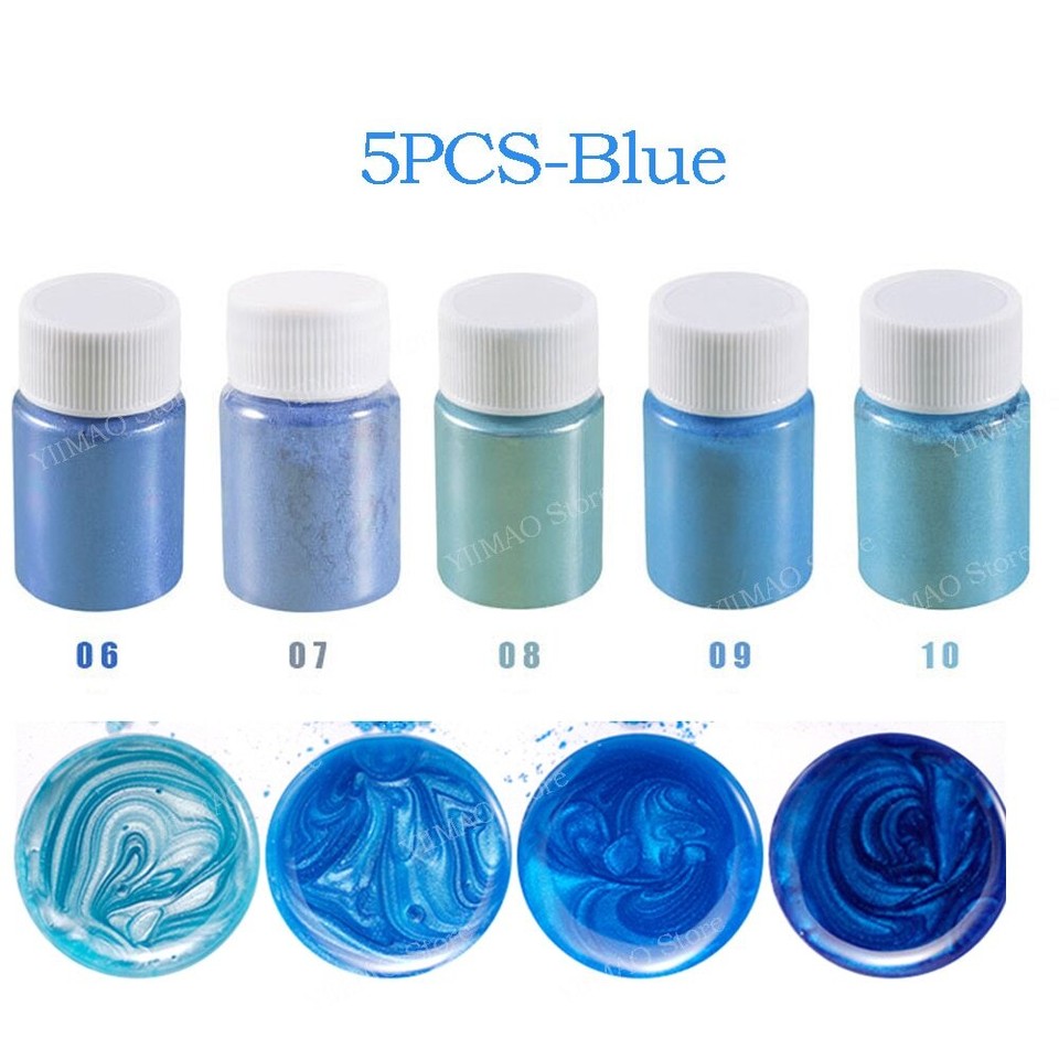 36Color Pearlescent Mica Powder Epoxy Resin Pigment Kits Dye Pearl ...