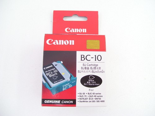CANON BC-10 GENUINE BLACK PRINTHEAD + BCI-10 BLACK CARTRIDGE FOR BJ-30 ...