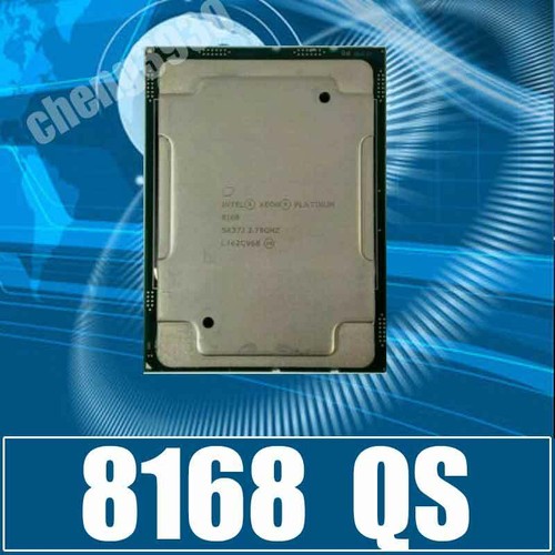 Intel Xeon Platinum 8168 QS sr37j 2.70ghz 24/48 Turbo 3.7G lga3647 ...