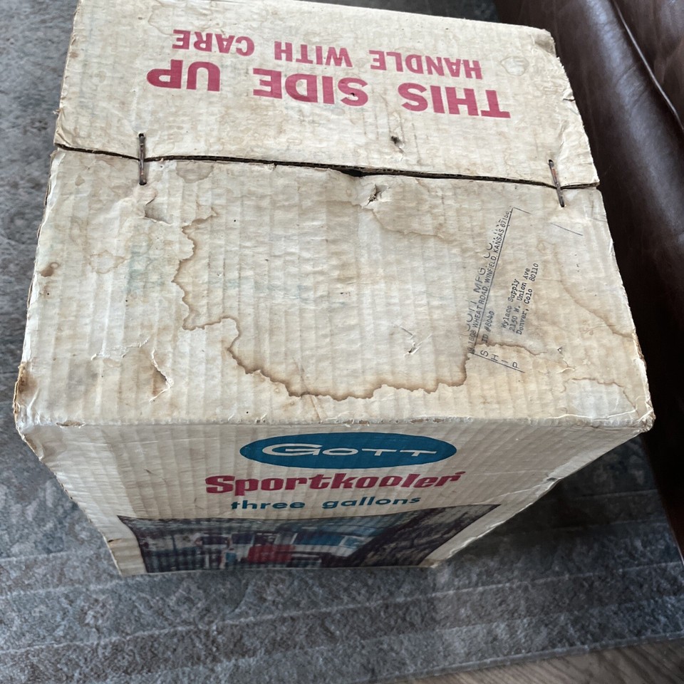 Vintage New Nib GOTT 3 Gallon Orange Water Cooler with Spigot in ...