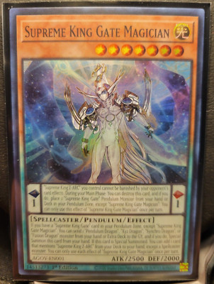 Yugioh Supreme King Gate Magician - Age of Overlord (AGOV) Super Rare ...