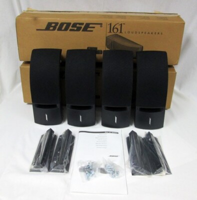 2 Pair (4) Bose 161 Loudspeakers BookShelf Stereo Surround Speakers ...