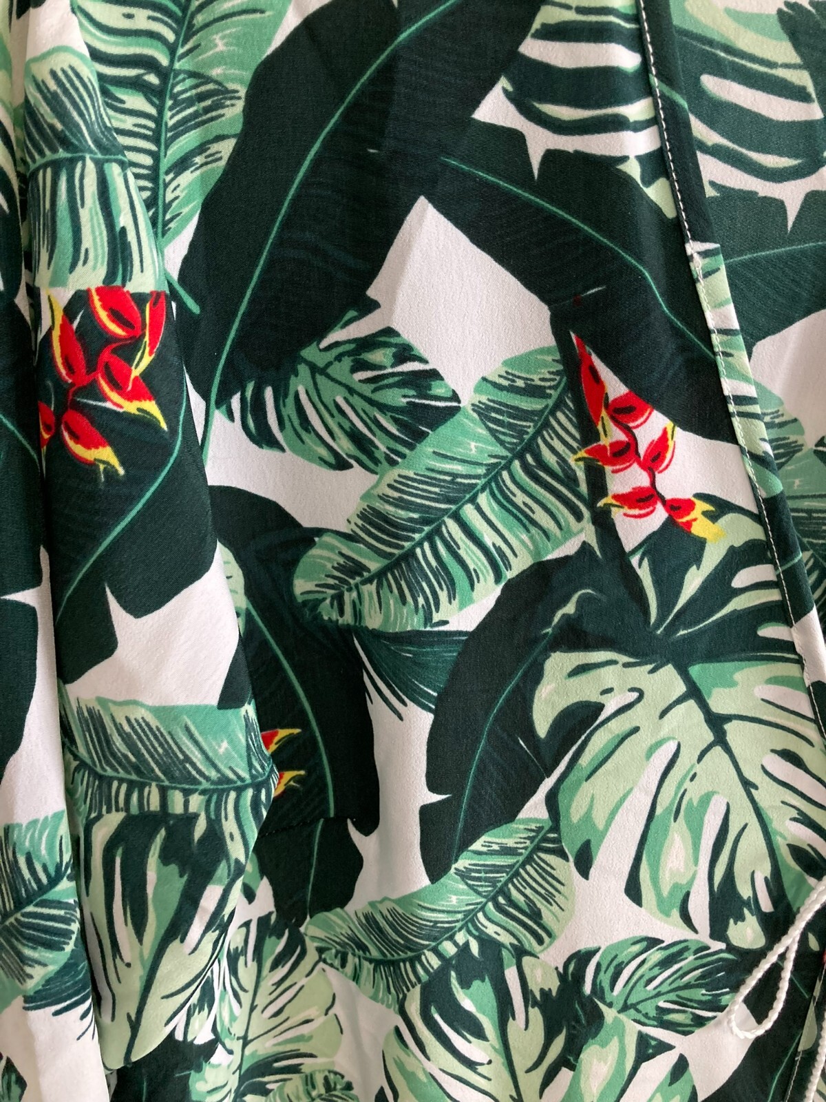 Rachel Zoe Tropical Leaves Bathing Suit Swim Long Cov… - Gem