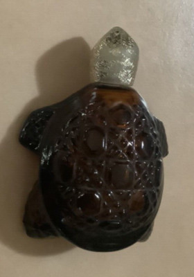 Vintage AVON USA Turtle Perfume Cologne Glass Decanter Bottle Empty | eBay