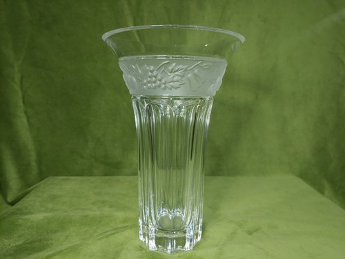 Noritake Crystal Orchard Flared 8.25" Flower Vase, HEAVY, Etched ...