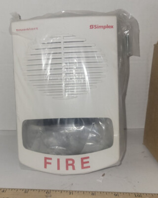 Simplex 4906-9253 Fire Alarm Wall Speaker Strobe - White | eBay